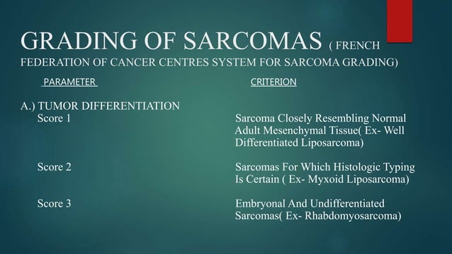 Sarcoma | PPTX