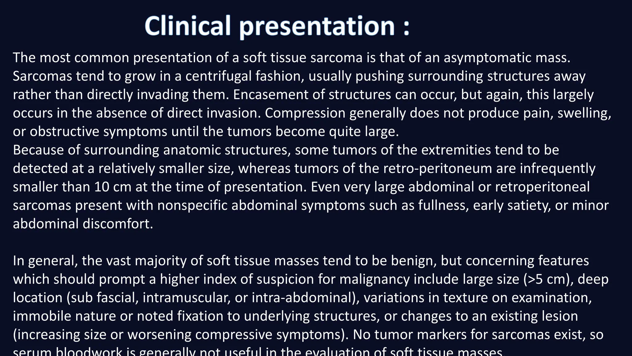 sarcoma overview by dr mohamed elmalki.pptx | Free download