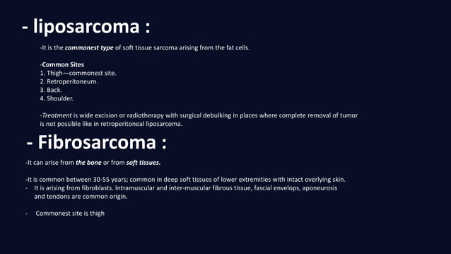 sarcoma overview by dr mohamed elmalki.pptx | Free download