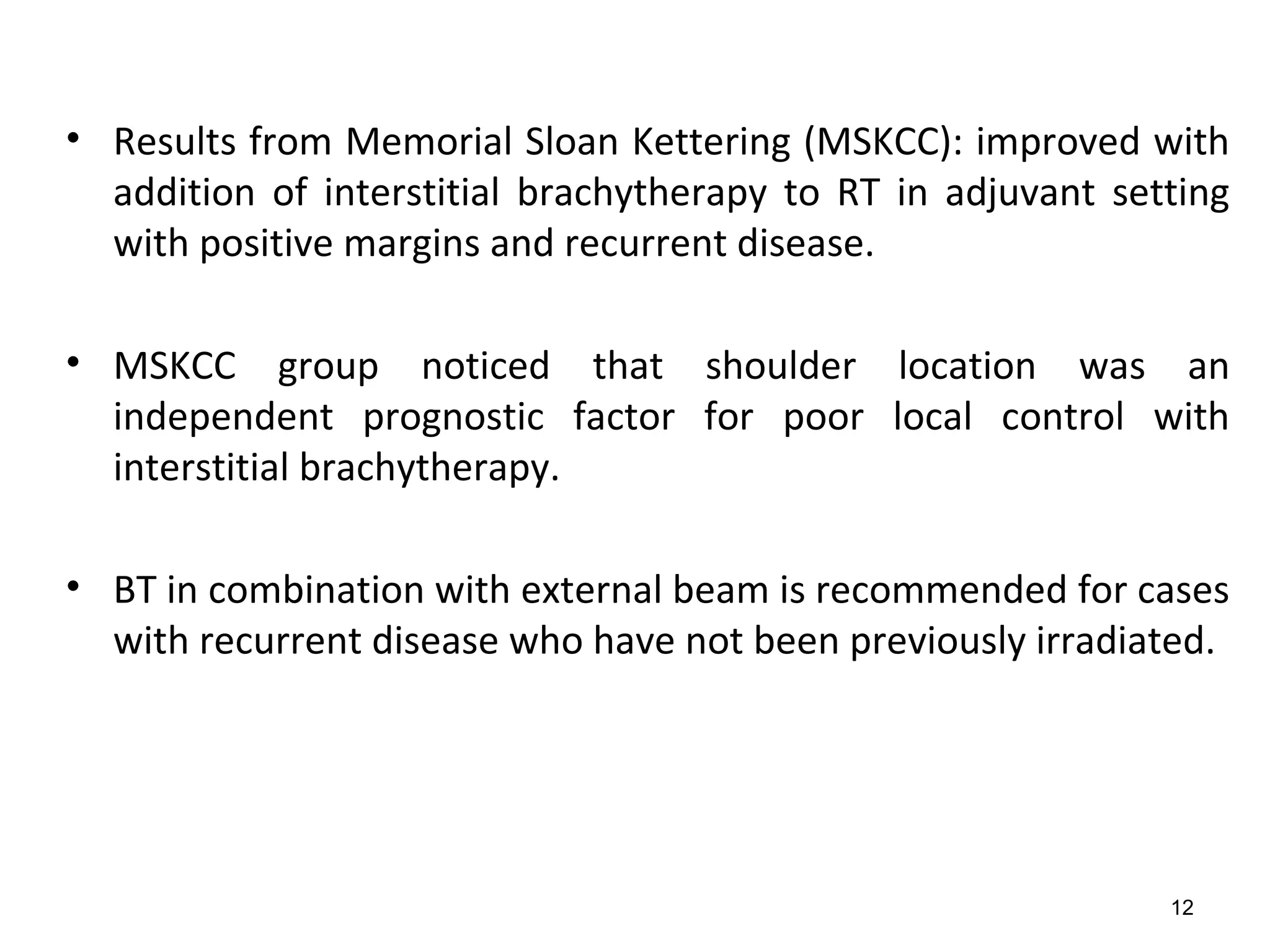 Sarcoma brachytherapy updates | PPT