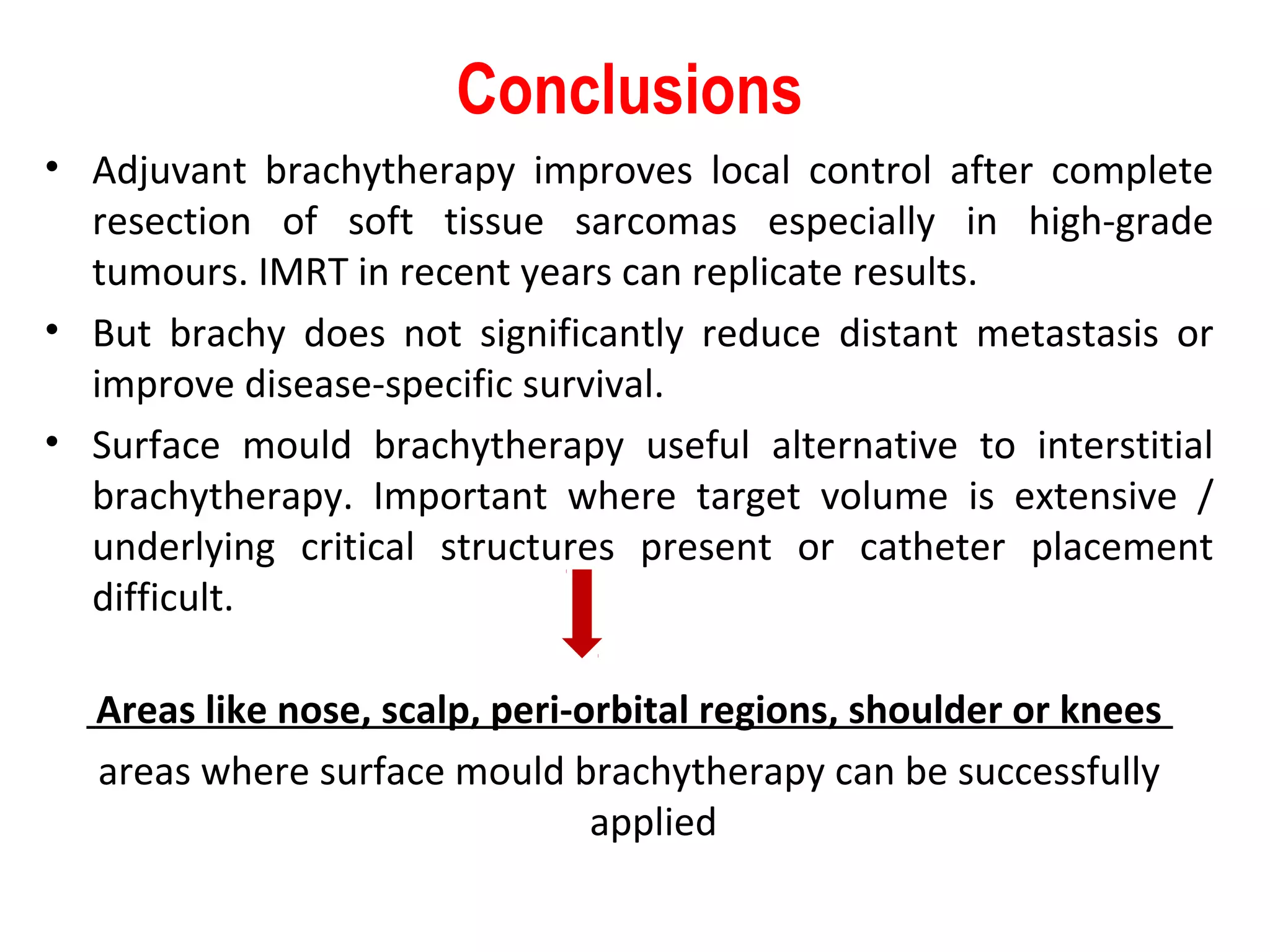 Sarcoma brachytherapy updates | PPT