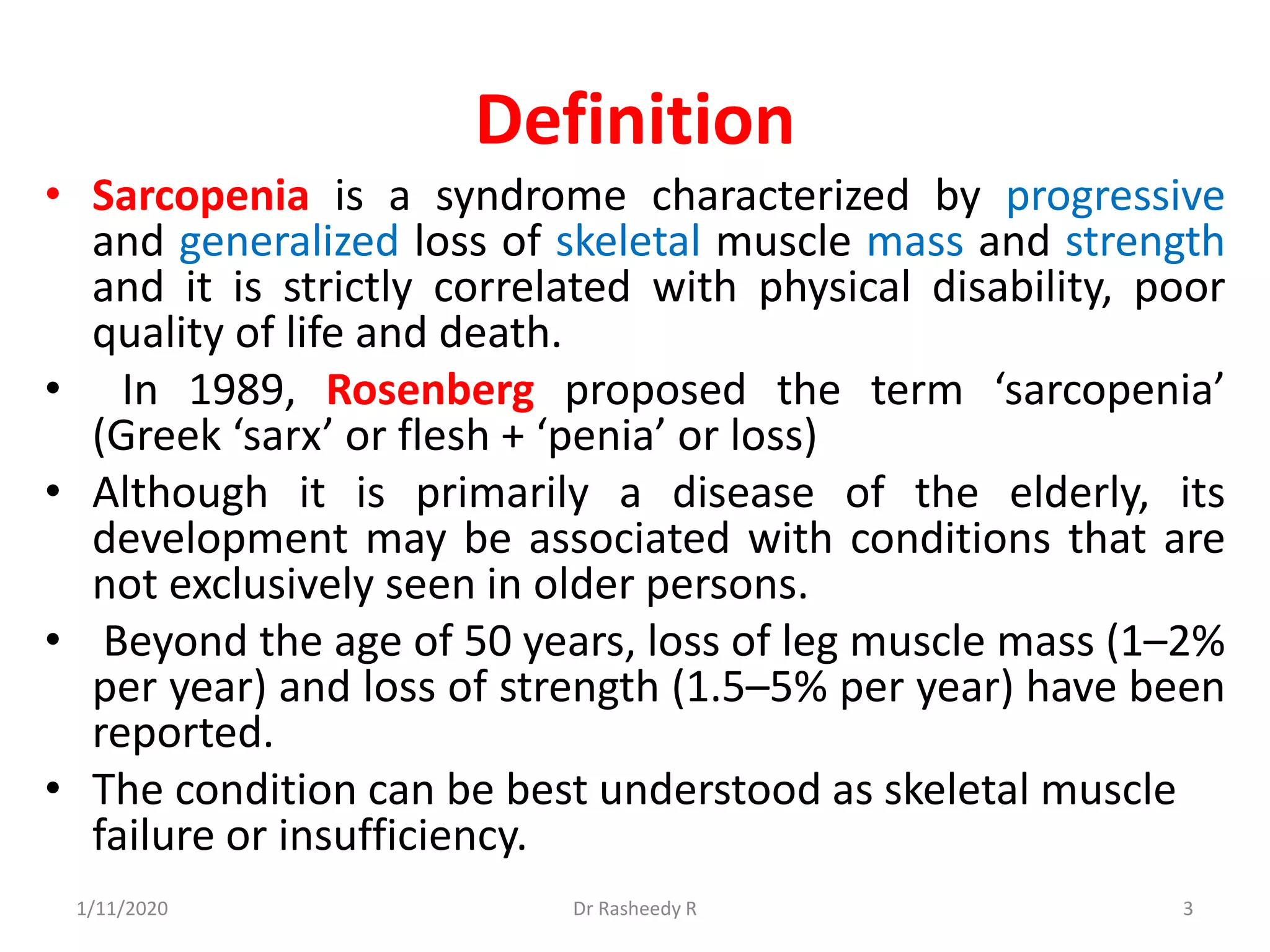 Sarcopenia | PPTX