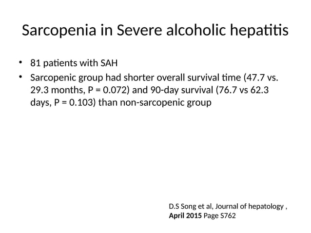 Sarcopenia[1].pptx management in patient of cirrhosis | PPTX | Physical ...