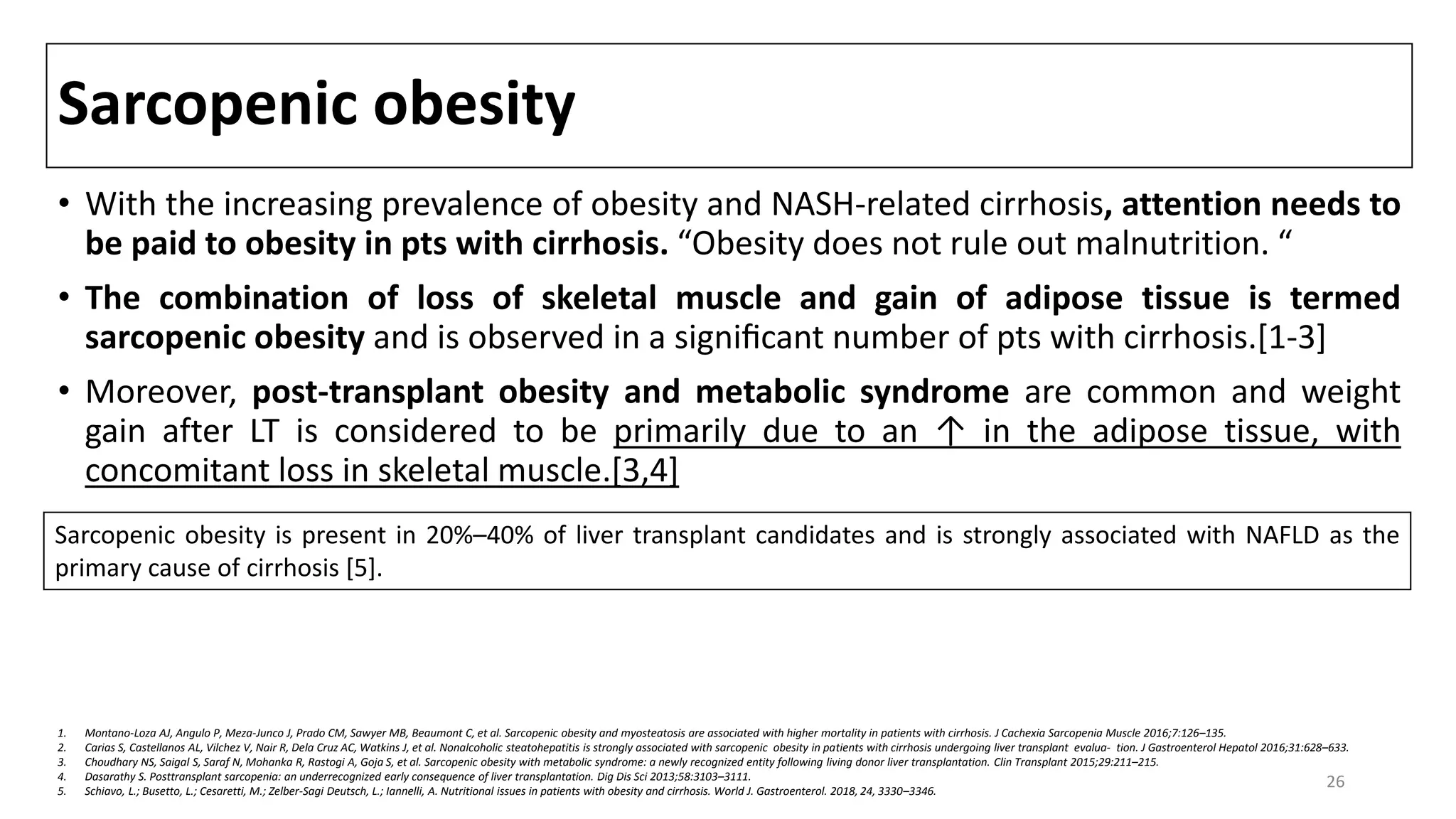 Sarcopenia in Liver Cirrhosis | PPTX
