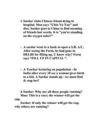 Sardarji's jokes | DOC