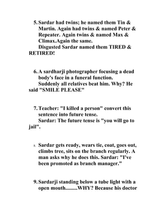 Sardarji's jokes | DOC