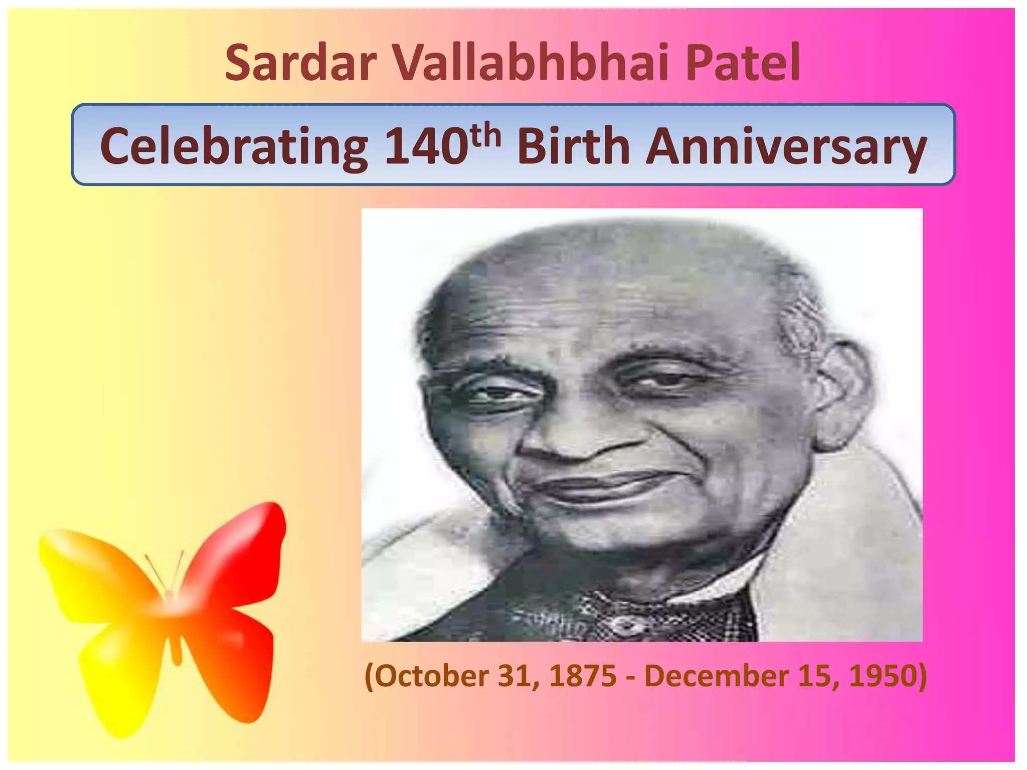 Sardar vallabh bhai patel | PPSX