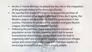 Sardar Vallabhbhai Patel | PPTX