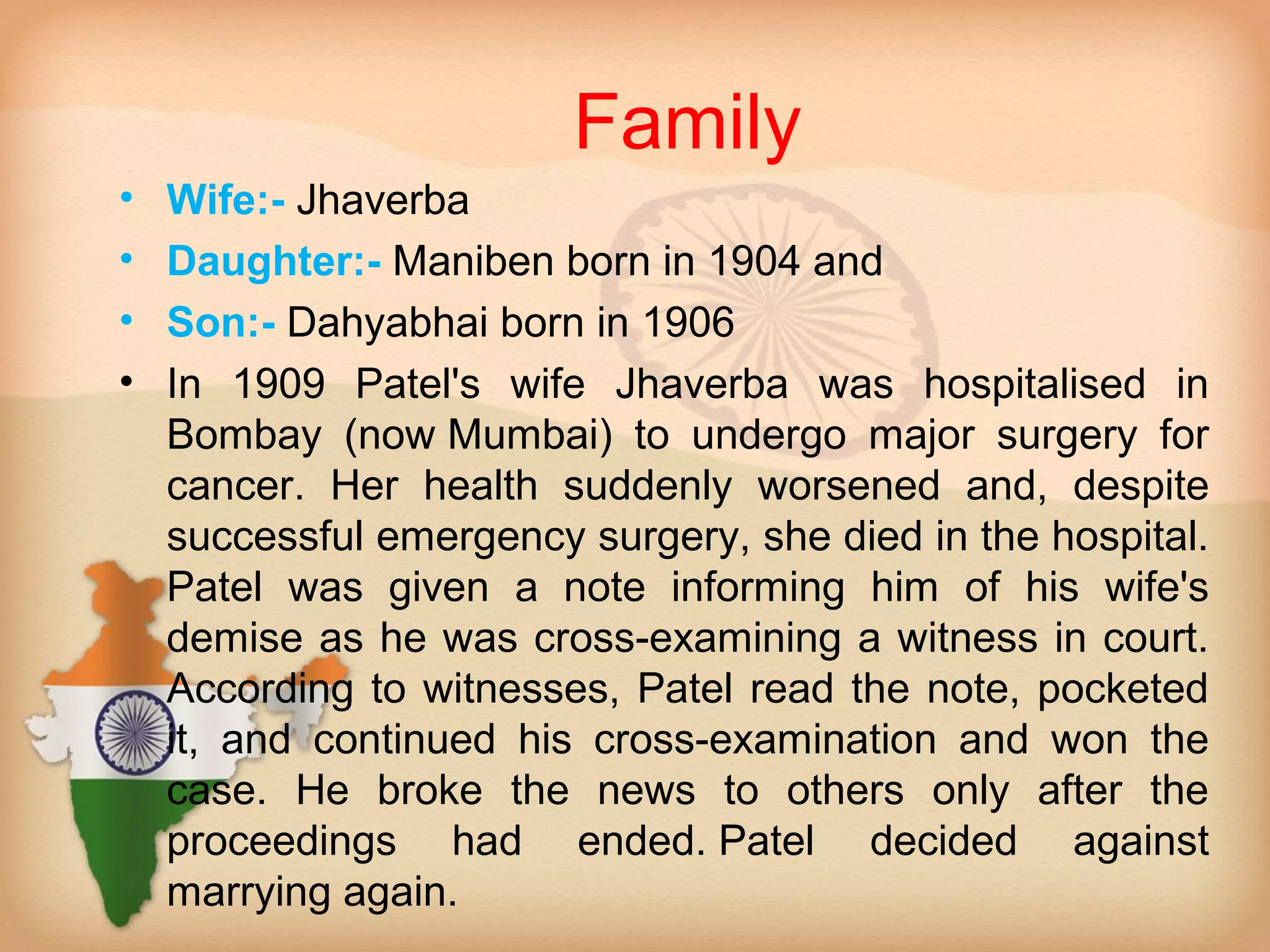 Sardar vallabh bhai patel (iron man of india) | PPT