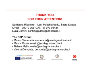 Sardegna Ricerche - Luca Contini | PPT