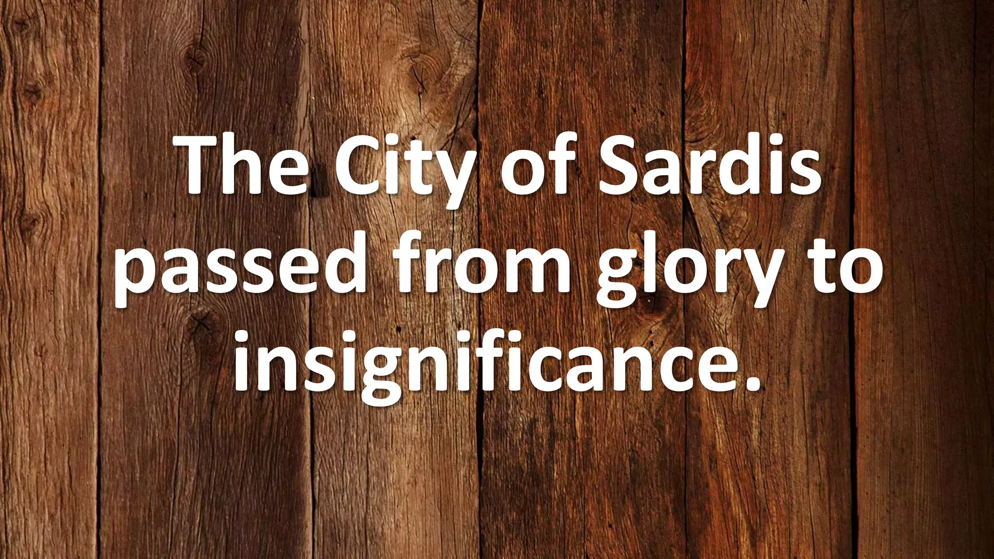 7 Letters: The Church of Sardis | PPTX