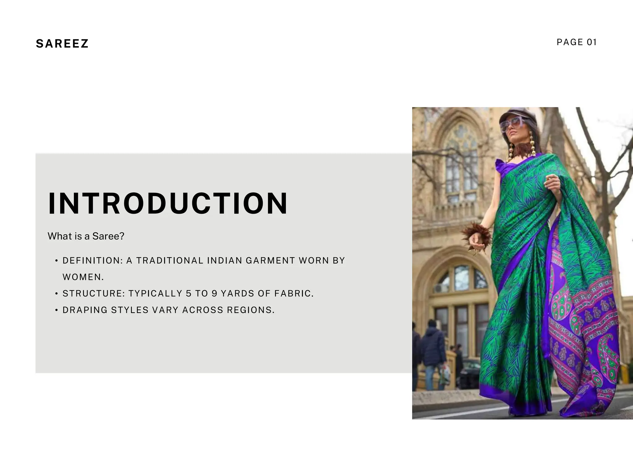 Introduction to Sarees: A Heritage Garment | PPTX