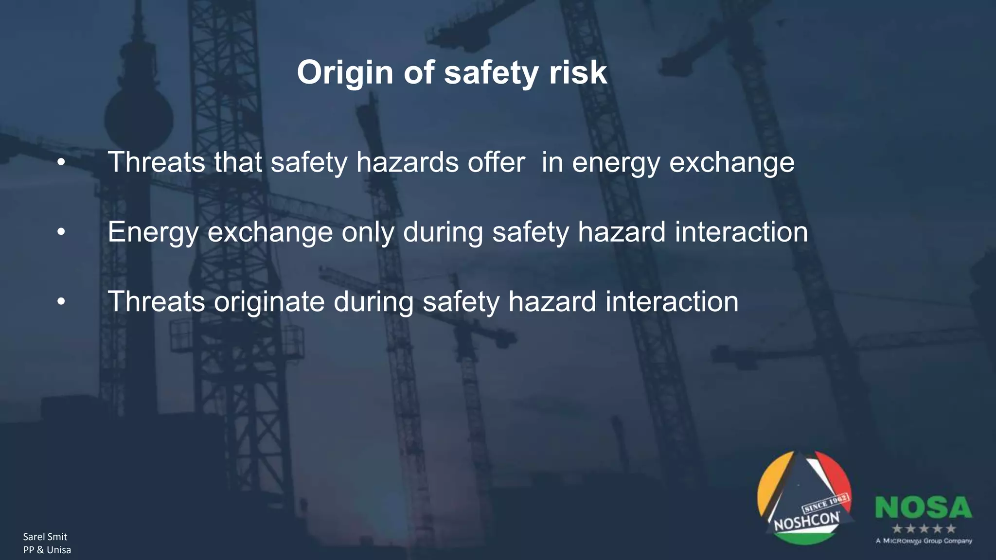 A Different Look at Safety Hazards and Origins of Safety Risk | PPTX