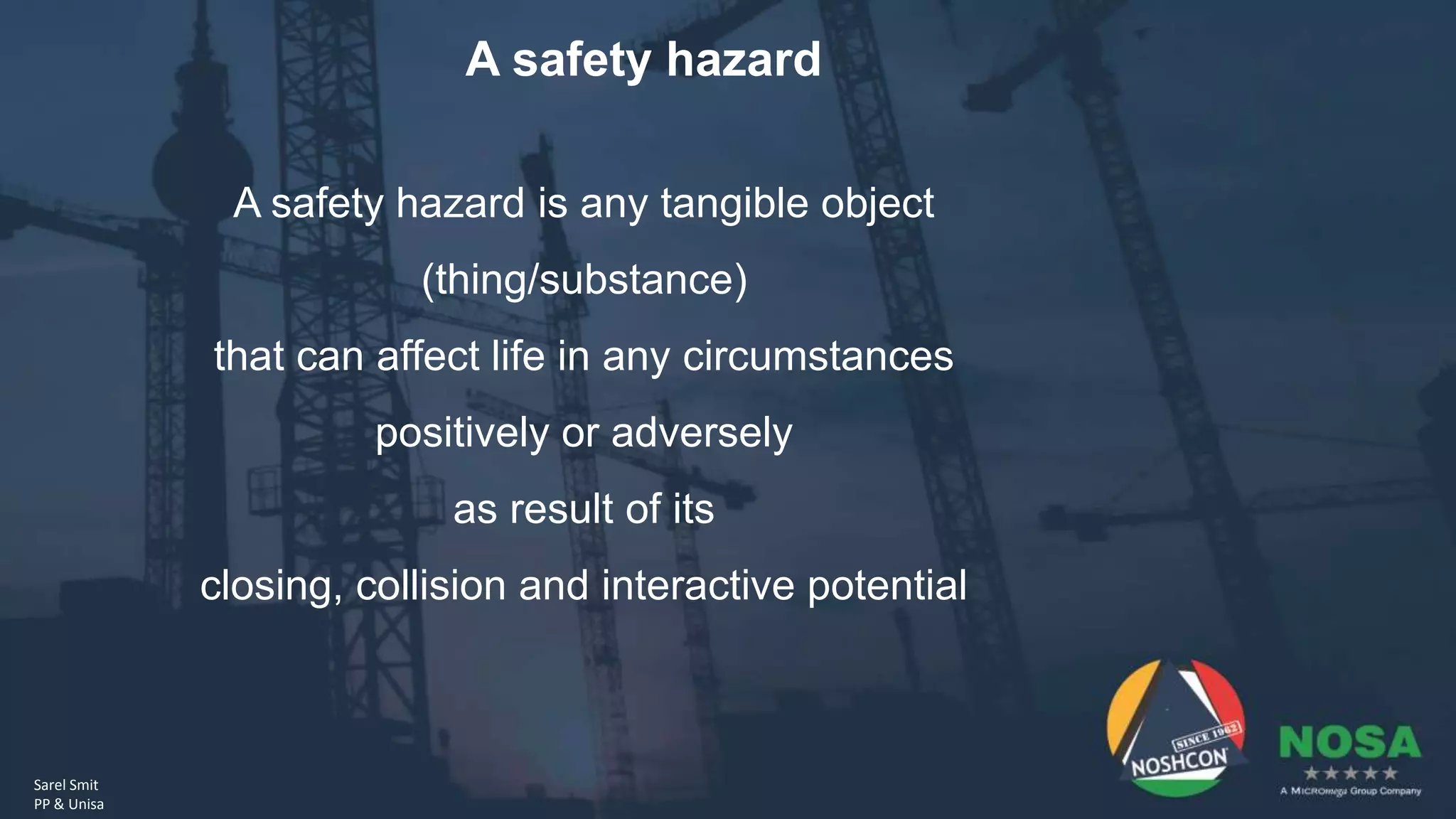 A Different Look at Safety Hazards and Origins of Safety Risk | PPTX