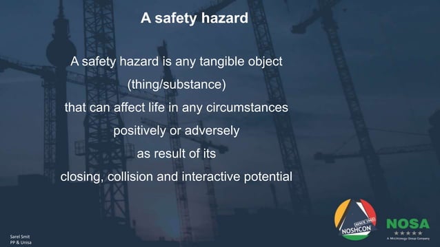 A Different Look at Safety Hazards and Origins of Safety Risk | PPTX
