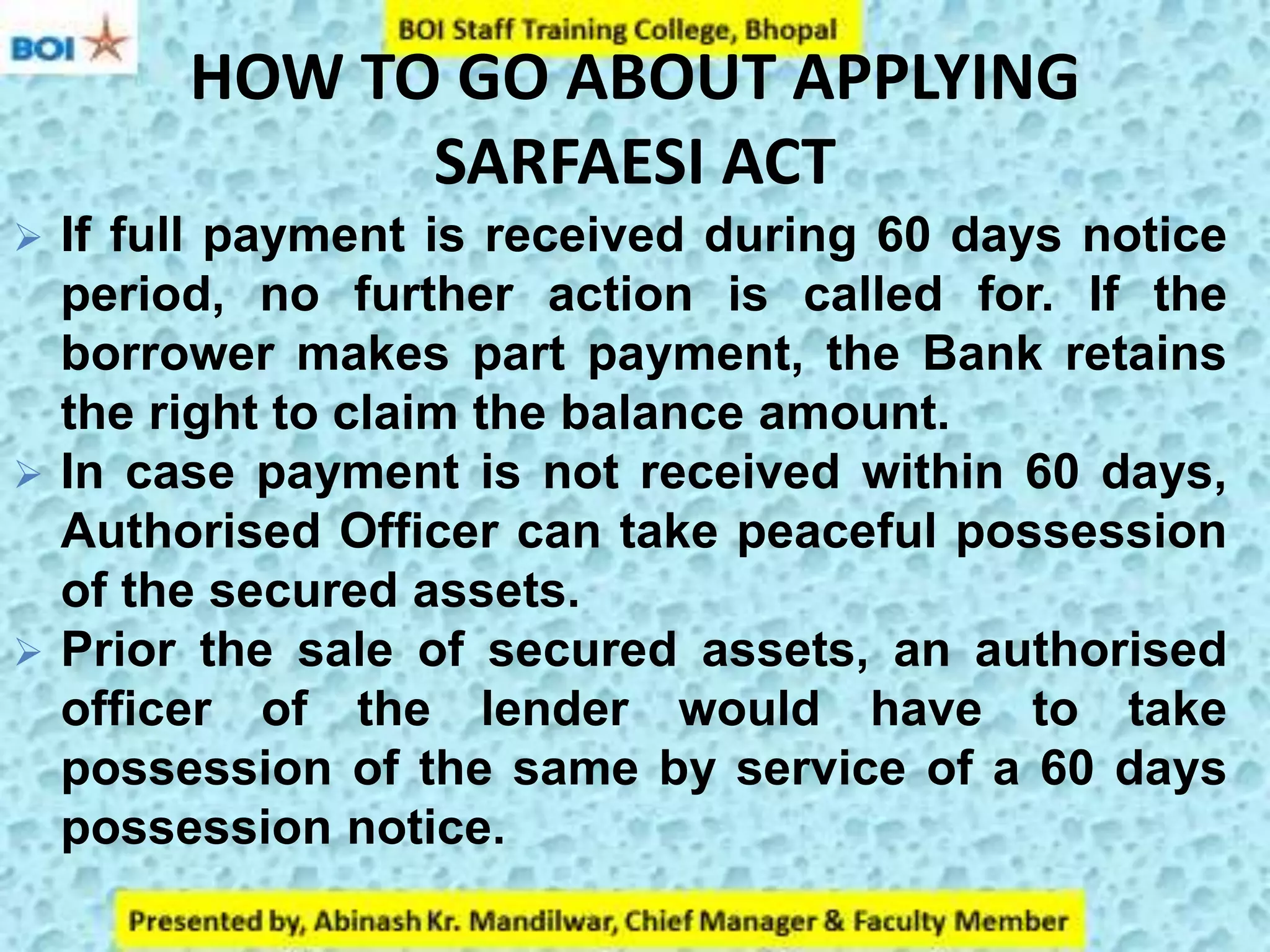 Sarfaesi Act 2002 | PDF