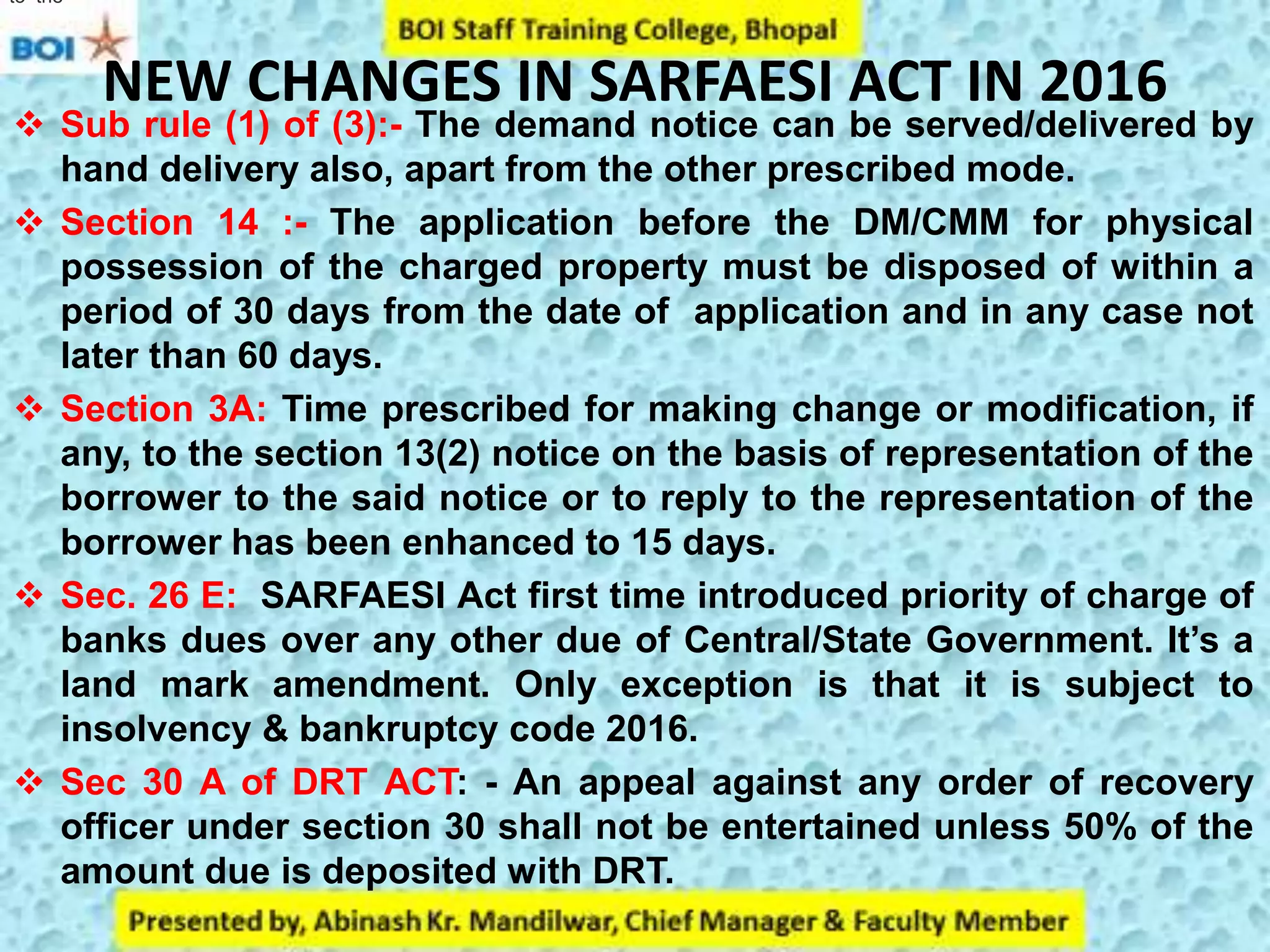 Sarfaesi Act 2002 | PDF