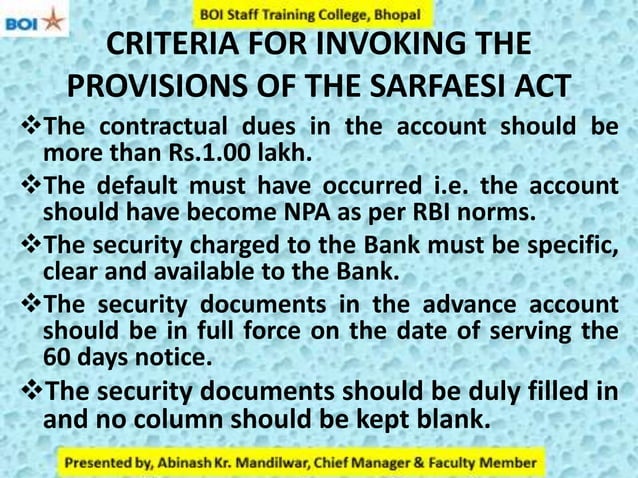 Sarfaesi Act 2002 | PDF