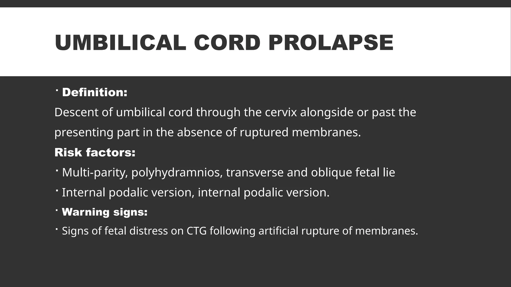 Obsteric emergencies by dr sarfrac A Vast overview | PPT