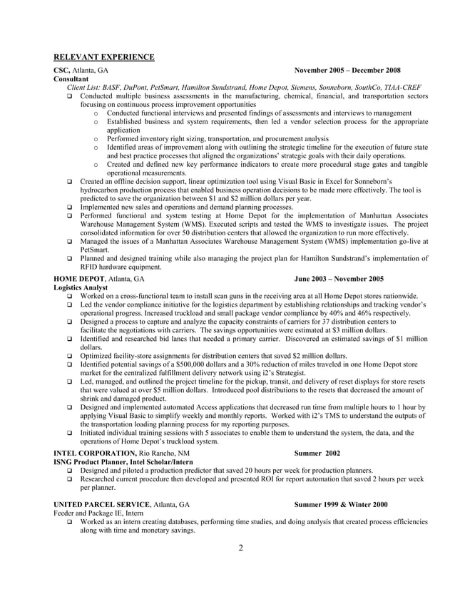 Sargent, Darron Resume | PDF