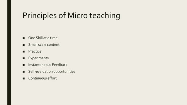 Micro-teaching | PPT