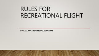 FAA Hobby Flight Rules | PPT