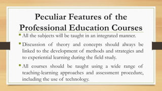 The Curriculum of BSE and BEED | PPT