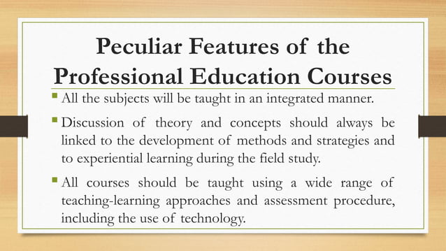The Curriculum of BSE and BEED | PPT