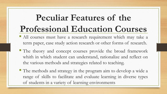The Curriculum of BSE and BEED | PPT