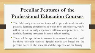 The Curriculum of BSE and BEED | PPT
