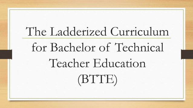 The Curriculum of BSE and BEED | PPT