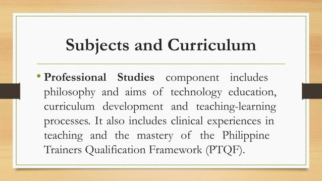 The Curriculum of BSE and BEED | PPT