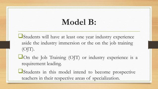 The Curriculum of BSE and BEED | PPT
