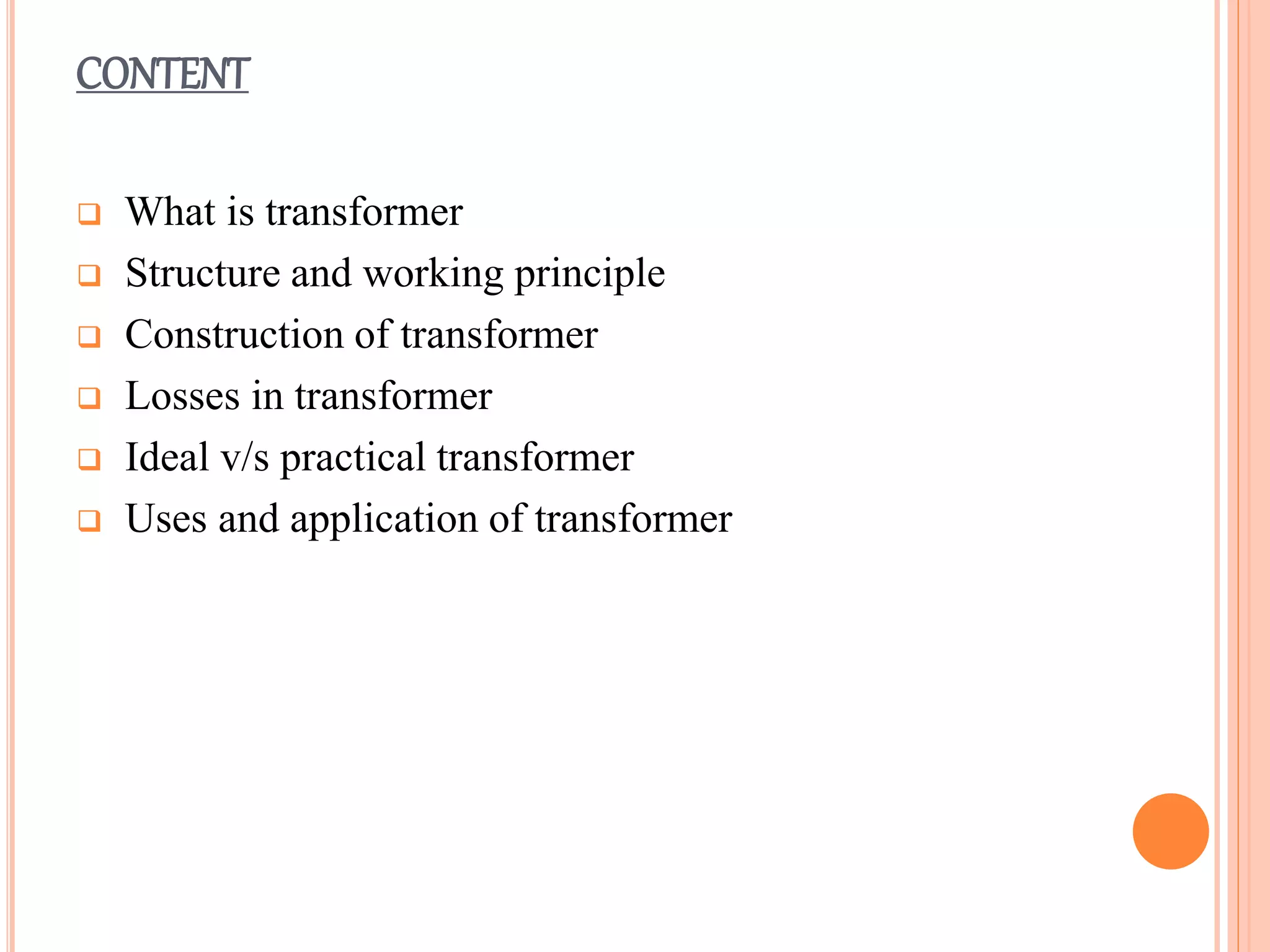 transformer slide prsentation | PPTX