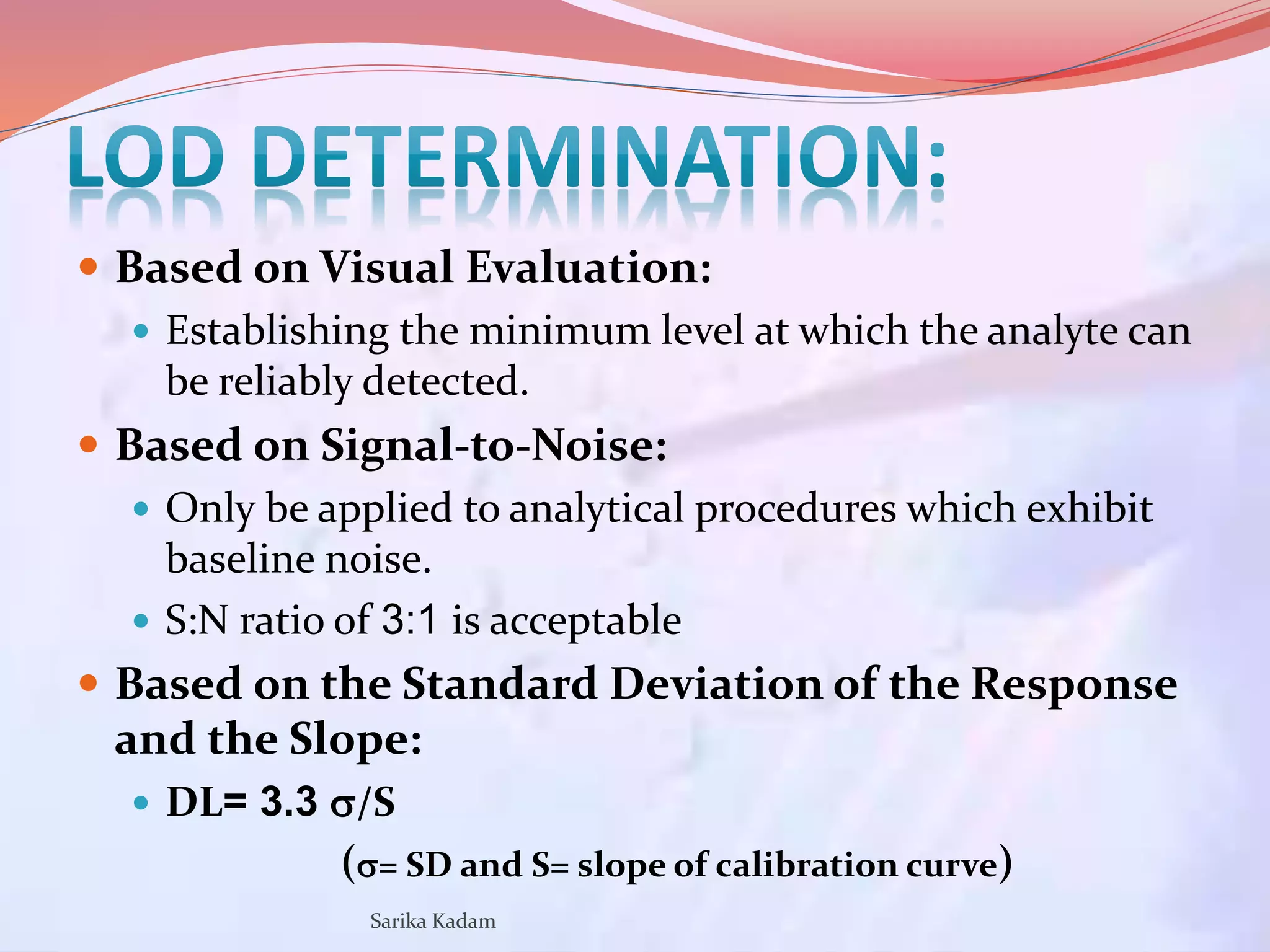 Validation Of Analytical And Bioanalytical Methods Pptx