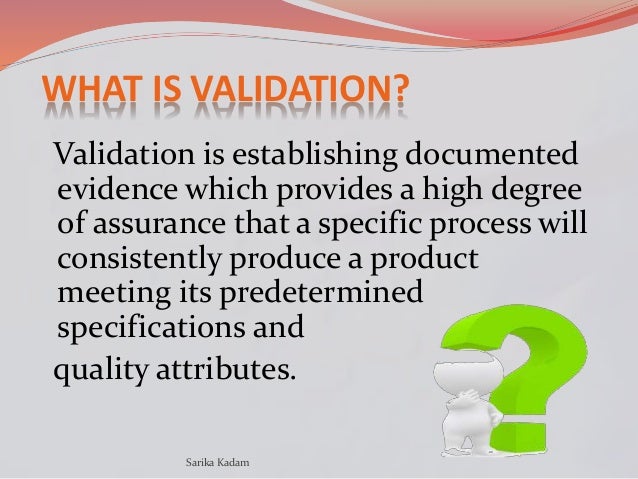 Validation of Analytical and Bioanalytical methods
