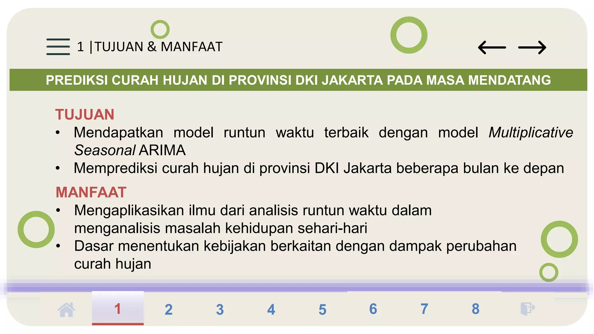 PENERAPAN METODE PERAMALAN SARIMA (SEASONAL AUTOREGRESSIVE INTEGRATED ...