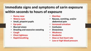 Sarin ppt | PPTX | Chemistry | Science