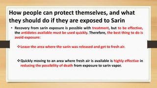 Sarin ppt | PPTX | Chemistry | Science
