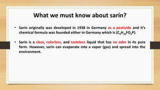 Sarin ppt | PPT
