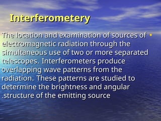 SAR (InSAR) INTERFEROMETRY+ remote sensing | PPT