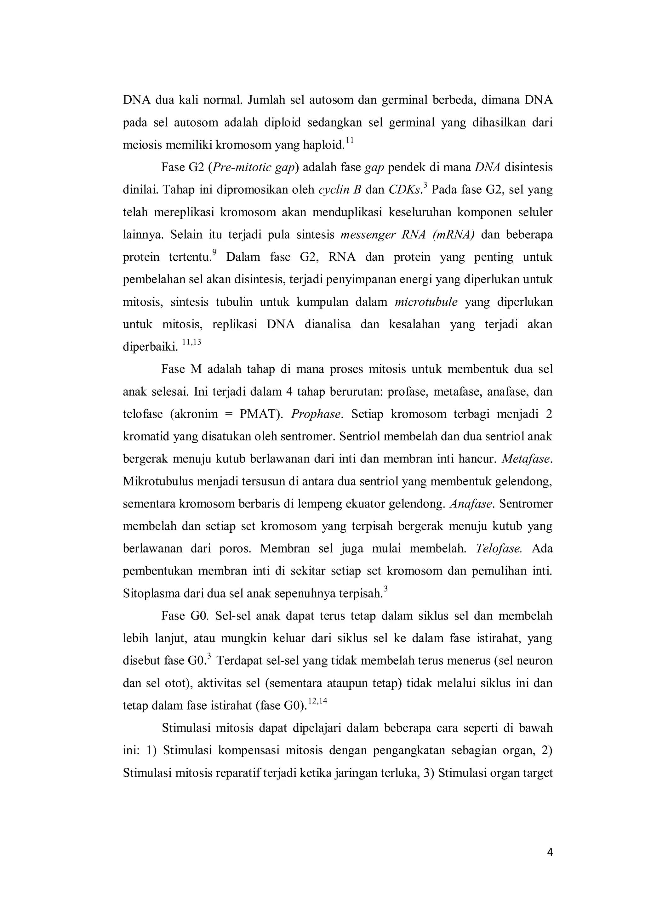 Sari pustaka siklus sel | PDF