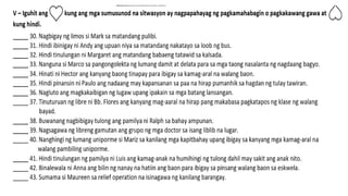 Sample Filipino Test Questions for Grade 5 Learners | PPTX