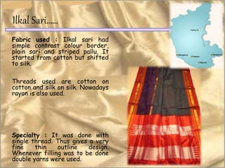 Saris of Karnataka | PPTX