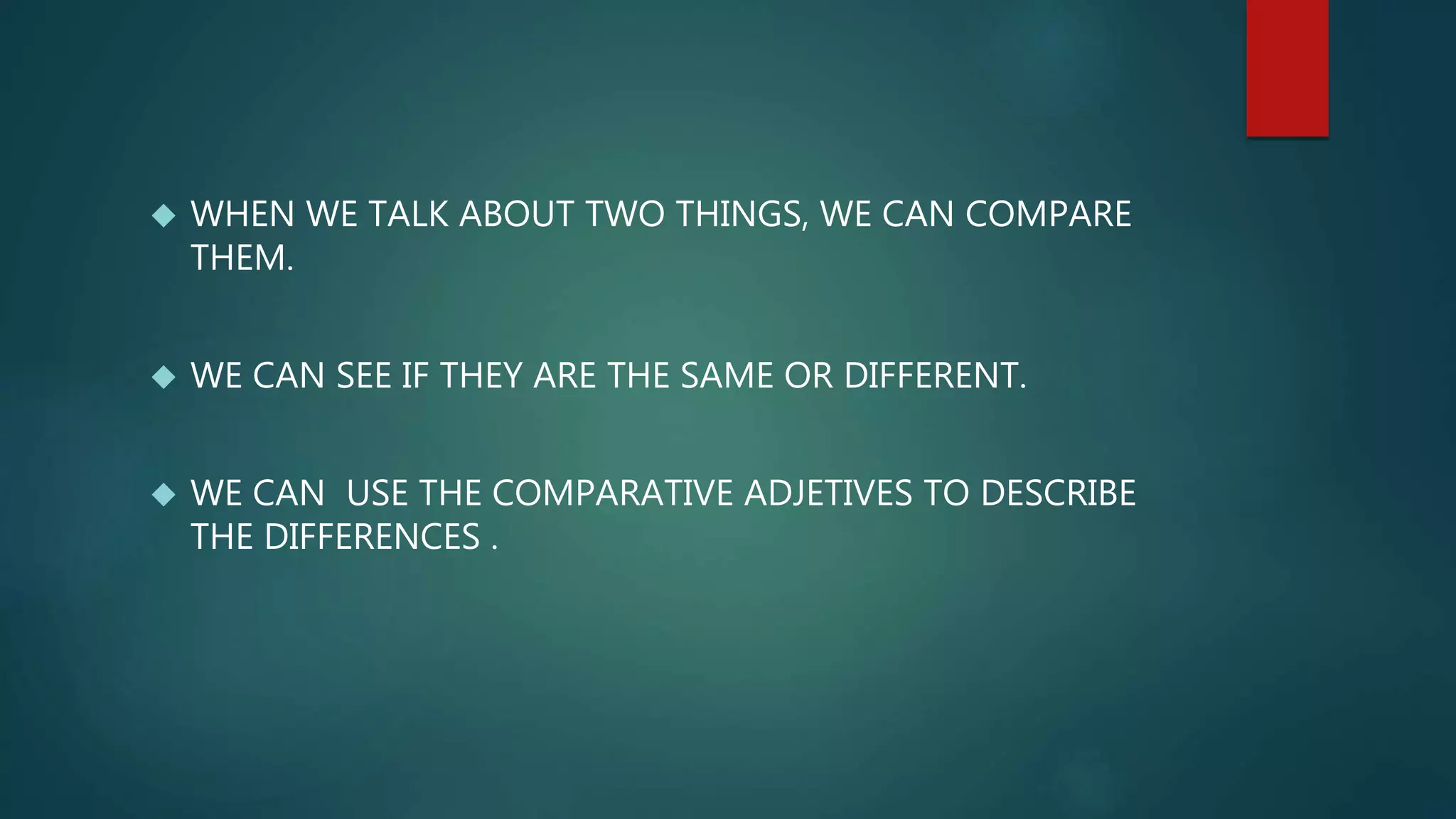 Comparative Adjetive | PPTX