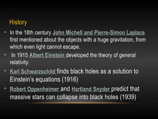 John Michell Black Hole Theory