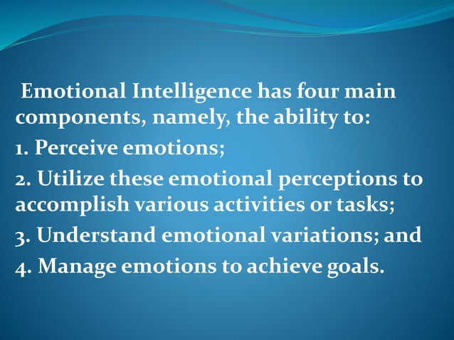 emotional intelligence in nursing | PPTX