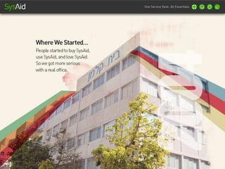 Meet SysAid, from CEO Sarah Lahav | PPT