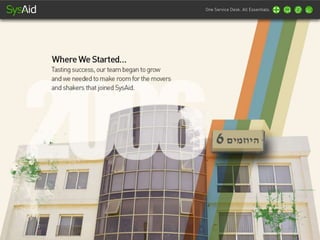 Meet SysAid, from CEO Sarah Lahav | PPTX