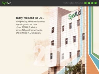 Meet SysAid, from CEO Sarah Lahav | PPTX